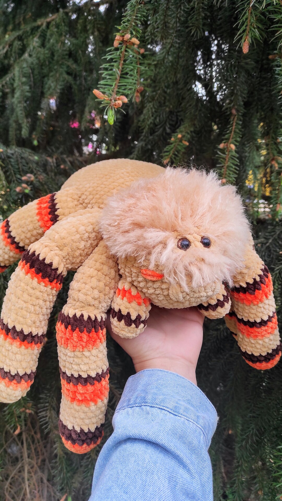 Spider Stuffed Animal Personalized Birthday Gift Crochet Spider Plushie ...