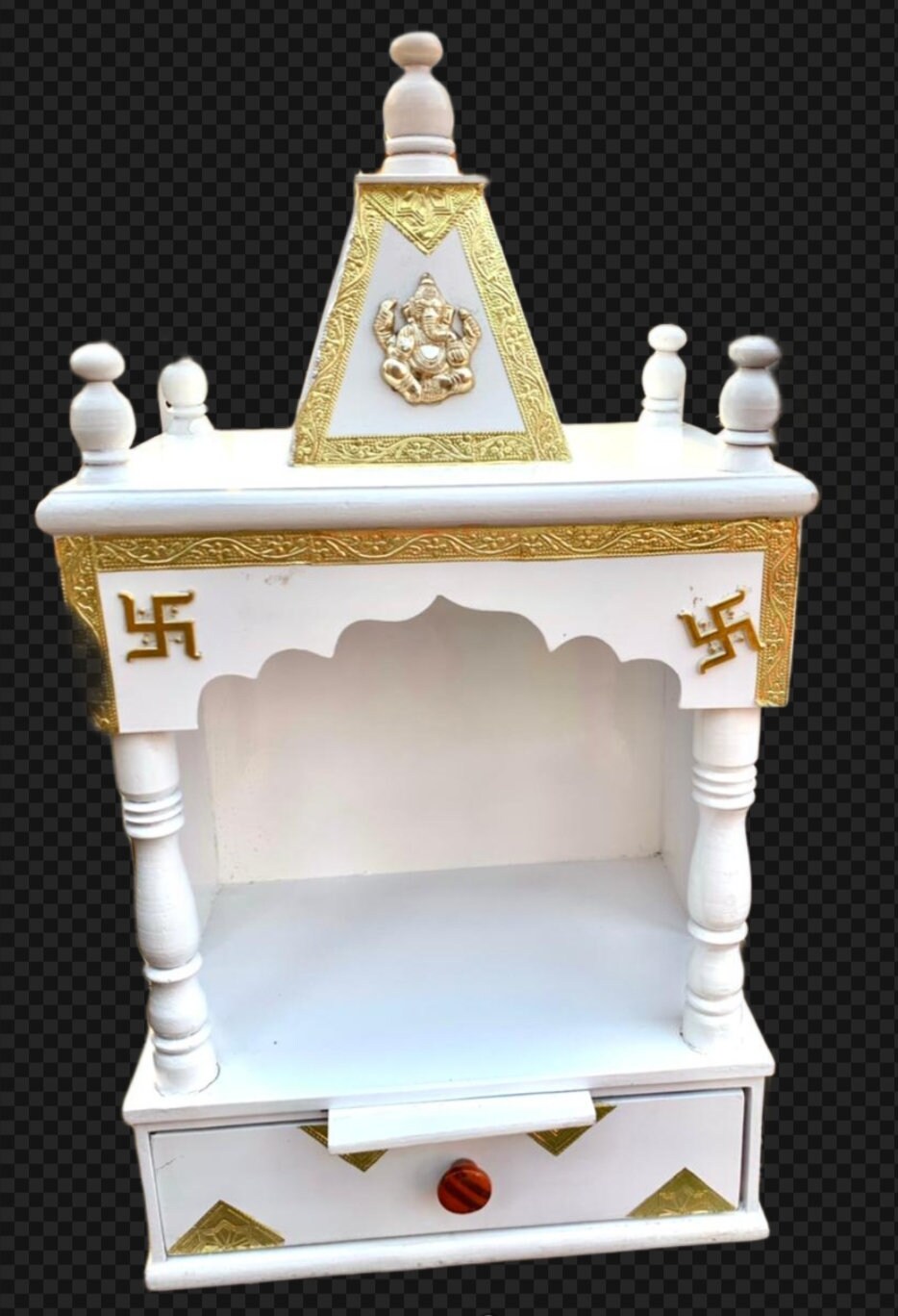 Hand Made Temple,made of Wood, Mandir, Puja Ghar Peted Home Wall - Etsy