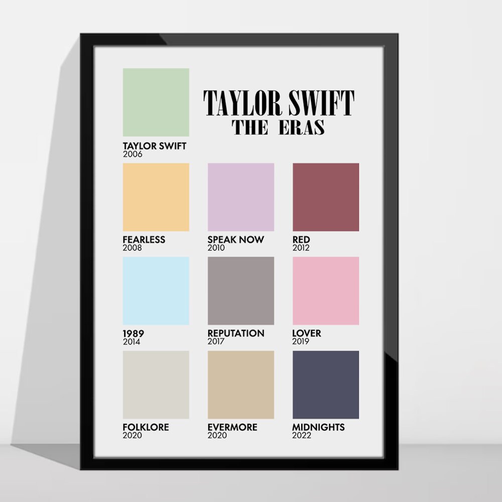 THE ERAS COLOR Palette Poster, Tay.lor S.wi.ft Poster sold by Daisy ... THE ERAS COLOR Palette Poster, Tay.lor S.wi.ft Poster sold by Daisy ...