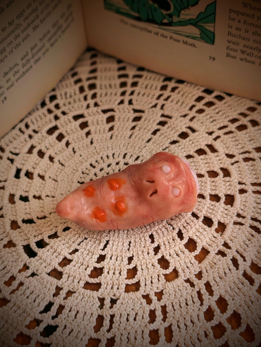 Tooth Grub Creature Polymer Clay Oddities - Etsy