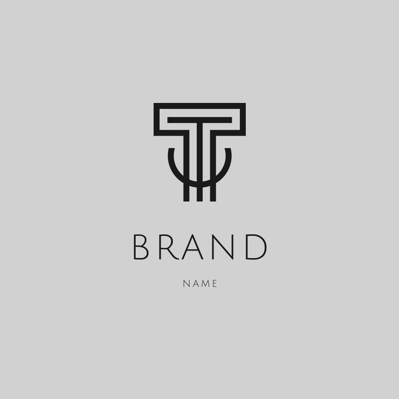 Elegant T Monogram Logo Design - Personalized Custom Initials | Fashion ...