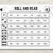25 Printable Short Vowel Word Family Endings Roll and Read Worksheet ...