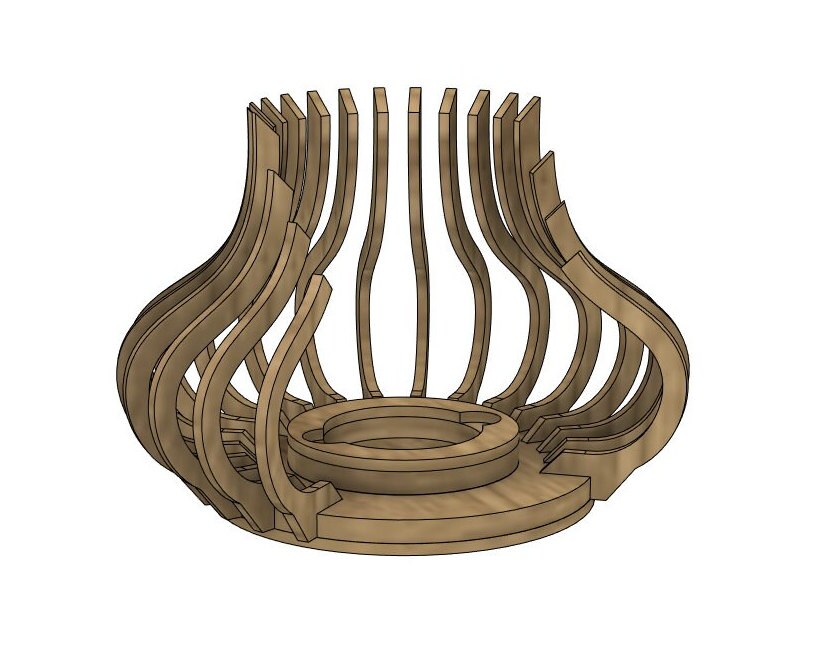 Tealight Candle Stand - Laser Cut Files Instant Download - Vector ...
