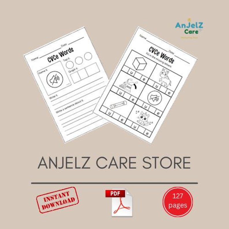 CVC & Cvce Workbook: Fun Phonics Activities for Early Readers ...