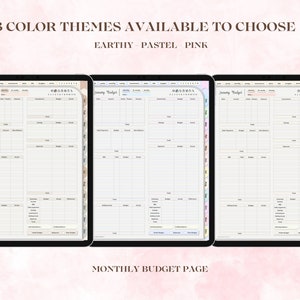 Money Planner - Digital Budget Planner - Savings Planner - Pink Budget ...