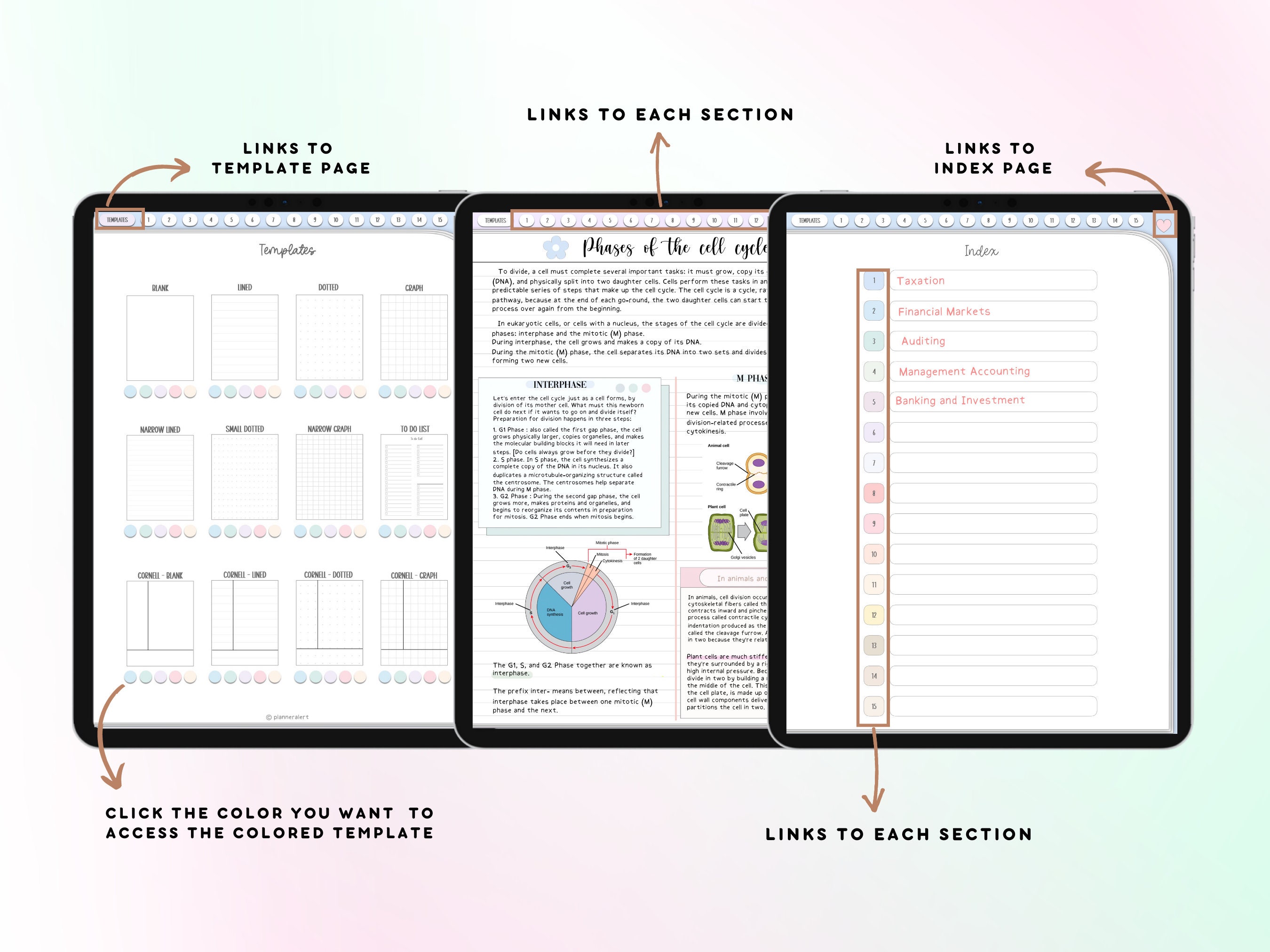 Pastel Digital Notebook Cute Digital Notebook Aesthetic - Etsy