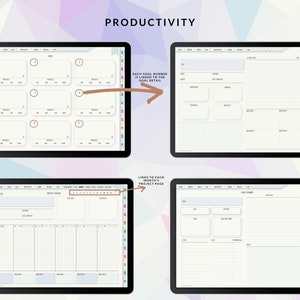 UNDATED Affinity Planner - PASTEL Theme, Undated Planner, iPad Planner ...