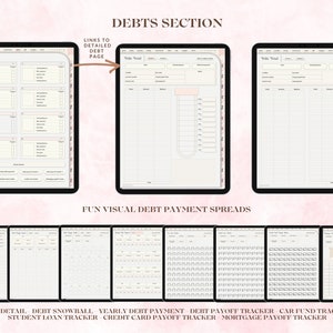 Money Planner - Digital Budget Planner - Savings Planner - Pink Budget ...