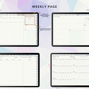 UNDATED Affinity Planner - PASTEL Theme, Undated Planner, iPad Planner ...