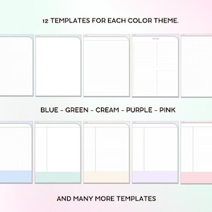 Pastel Digital Notebook, Cute Digital Notebook, Aesthetic Goodnotes ...