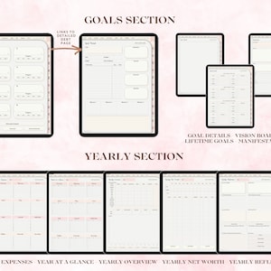 Money Planner - Digital Budget Planner - Savings Planner - Pink Budget ...
