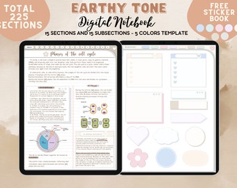 Pastel Digital Notebook, Cute Digital Notebook, Aesthetic Goodnotes ...