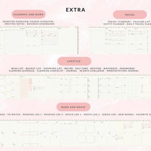 Undated Pink Digital Planner, iPad Planner, 2025 Goodnotes Planner ...