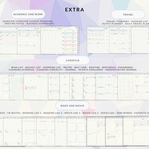 UNDATED Affinity Planner - PASTEL Theme, Undated Planner, iPad Planner ...