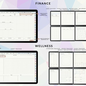 UNDATED Affinity Planner - PASTEL Theme, Undated Planner, iPad Planner ...