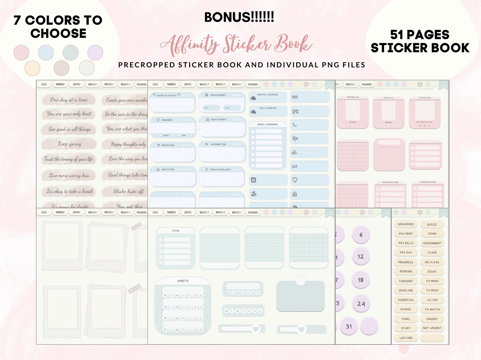 Undated Pink Digital Planner Ipad Planner 2025 Goodnotes Planner