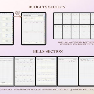 Money Planner - Digital Budget Planner - Savings Planner - Pastel ...