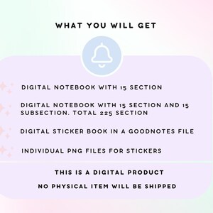 Pastel Digital Notebook, Cute Digital Notebook, Aesthetic Goodnotes ...