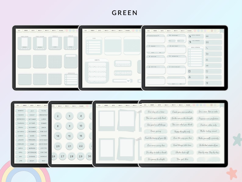 Digital Sticker Book, Digital Widgets and Stickers for Planner, Planner ...