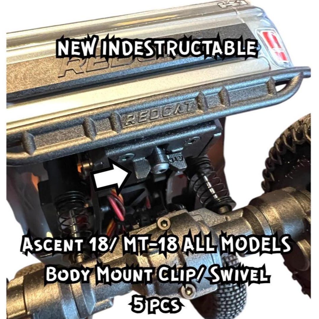 Redcat Ascent 18 / Scout II / MT-18 Rear Body Clip/ Swivel Body Mount ...
