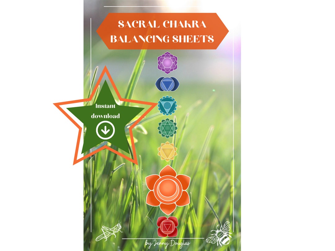 Healing Chakra Sheets for SACRAL Chakra Yoga / Food / EFT / Crystals ...