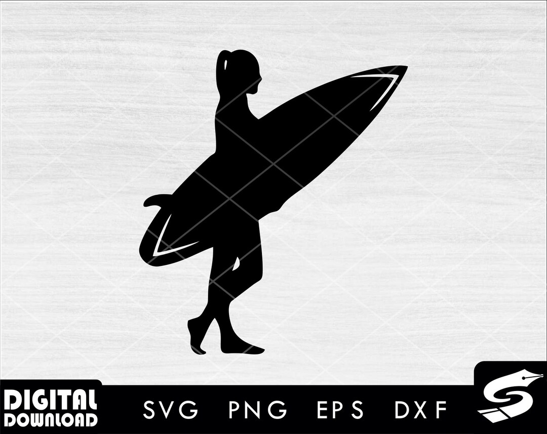 Surfer Girl SVG, Surfing SVG, Surf Svg, Surfboard Svg, Surfer Svg, for ...