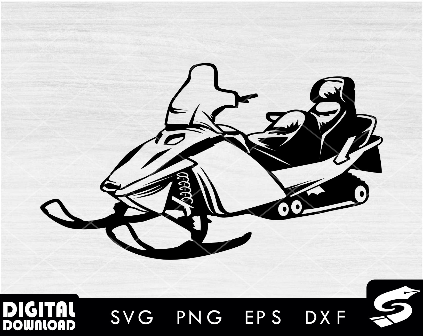 Snowmobile Clipart, Snow Mobile Svg, Snowmobile Rider Svg, Winter ...