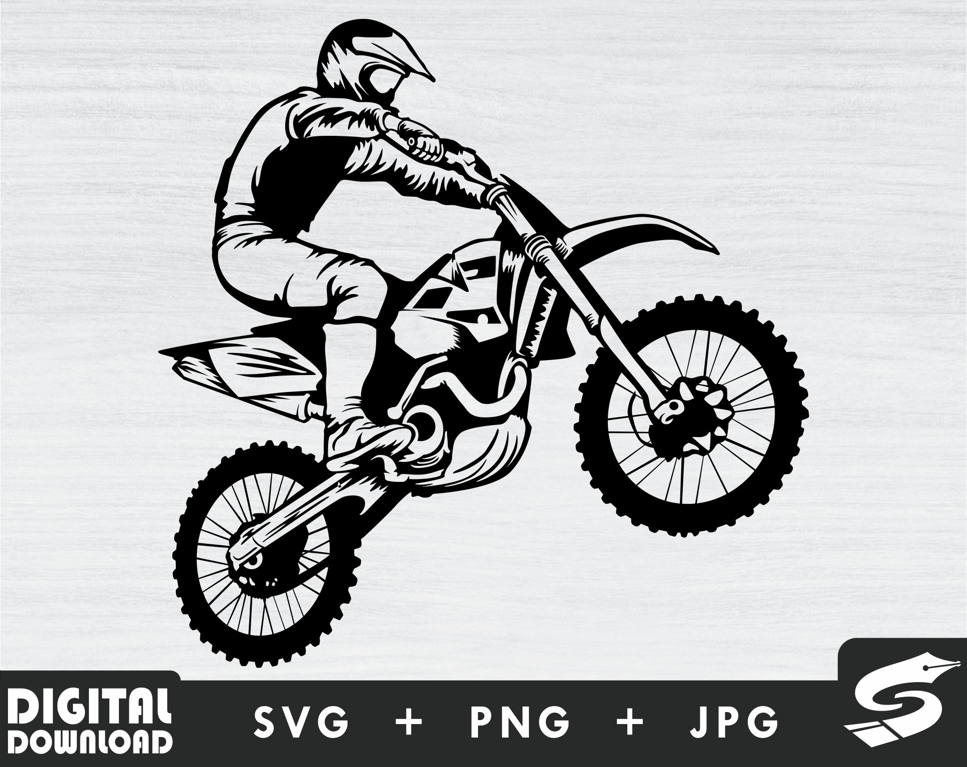 Motocross Rider Svg, Motorcycle Svg, Motocross Svg, Dirt Bike Svg, for ...