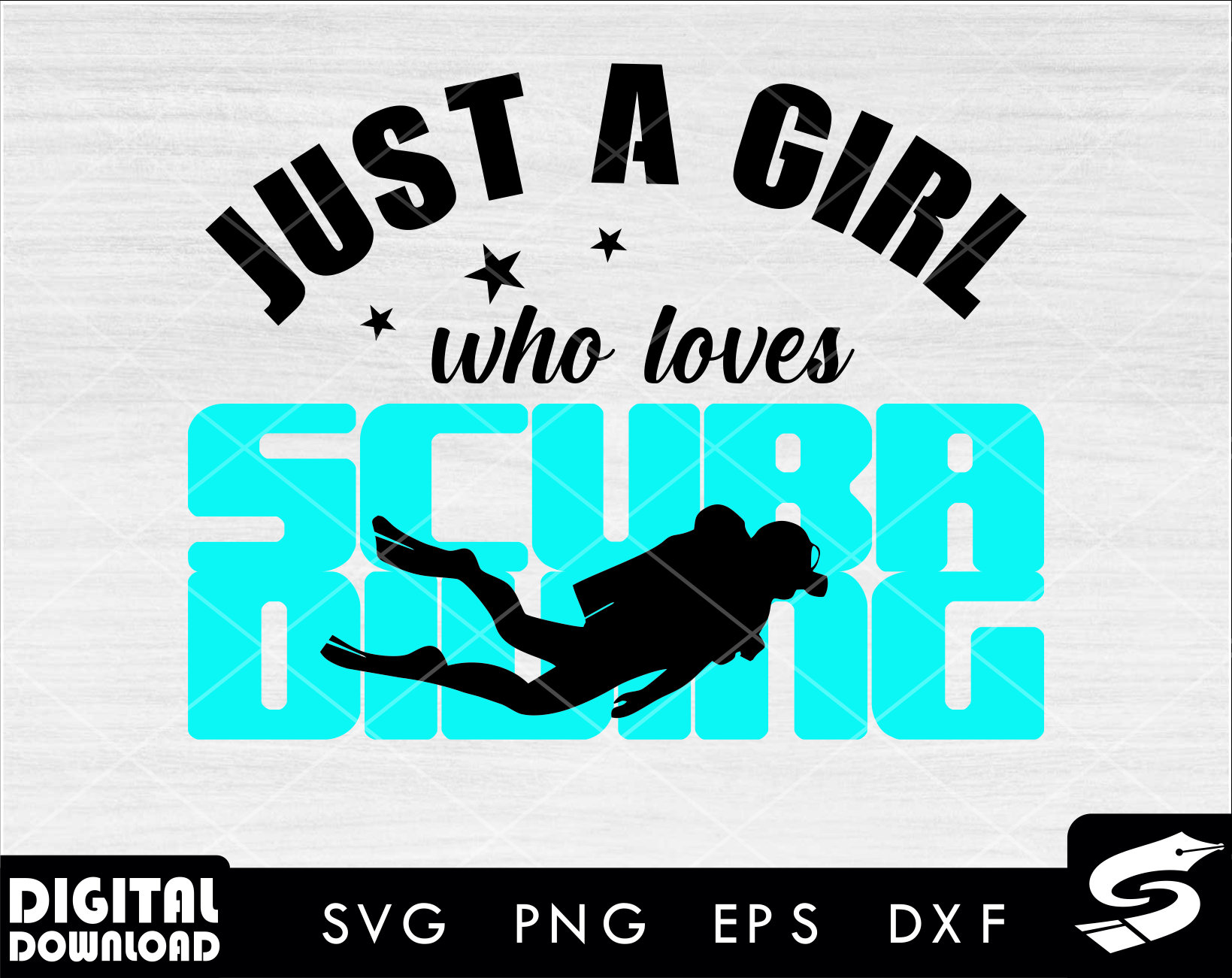 Just a Girl Who Loves Scuba Diving SVG, Scuba Diving Svg, Scuba Diver ...