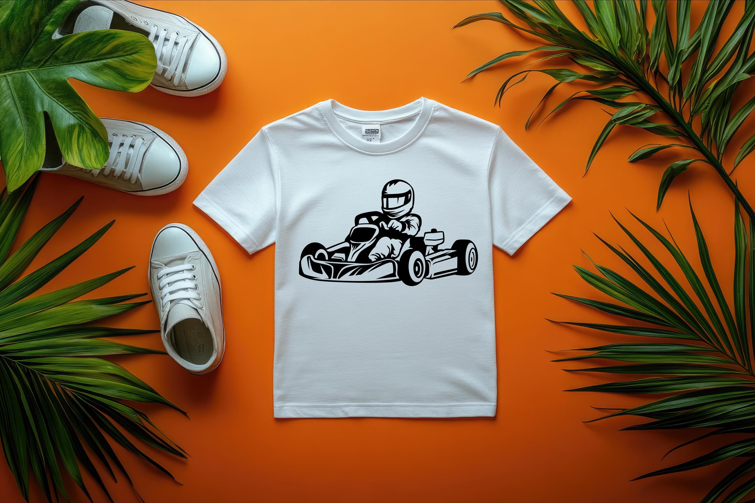 Go Kart 2 Svg, Kart Racing Svg, Go Kart Racer Svg, for Go Kart Lovers ...