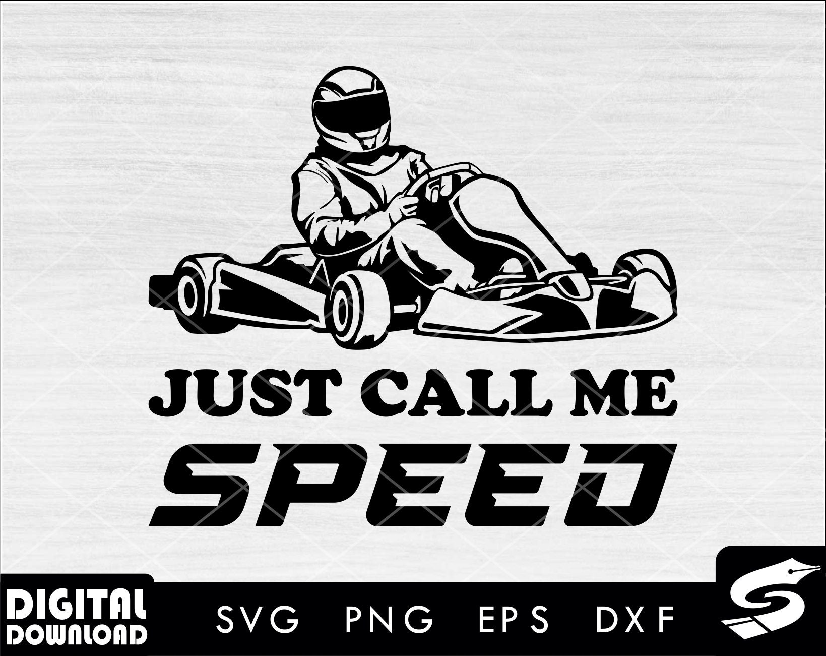 Go Kart Call Me Speed Svg, Kart Racing Svg, Go Kart Racer Svg, for Go ...