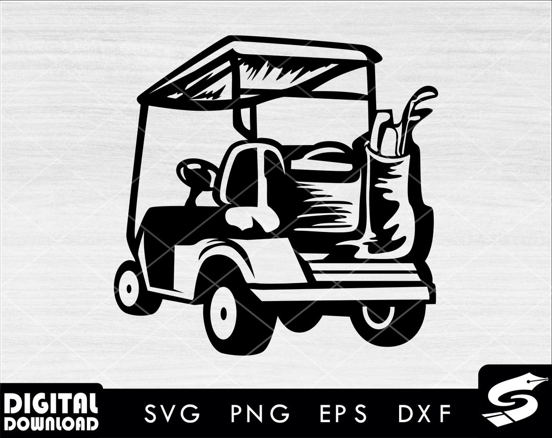 Golf Cart Cricut, Golf Cart Svg, Golf Cart Png, Golf Cart Clipart, Golf ...