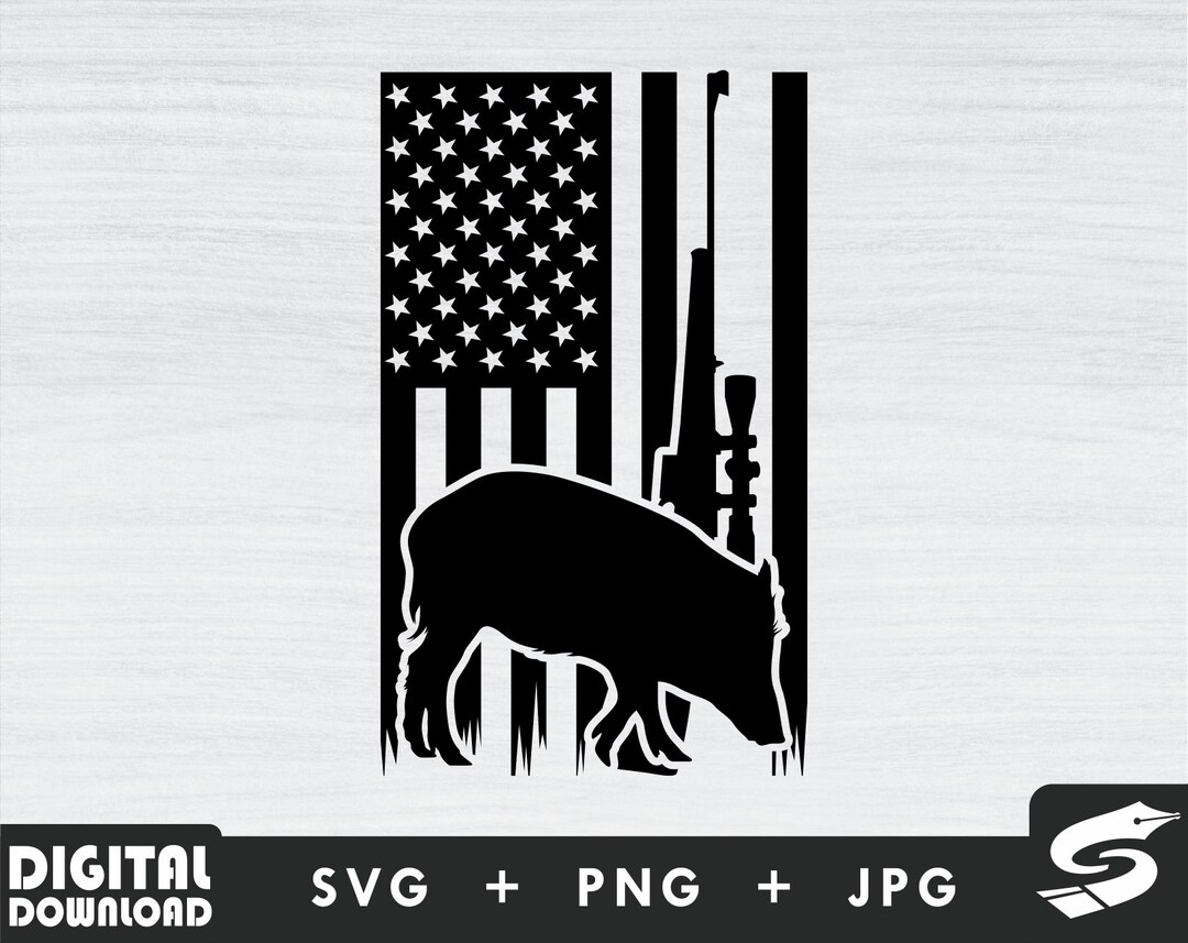 USA Boar Hunting Svg, Hog Hunting Svg, Hog Hunter Svg, Wild Hog Svg ...
