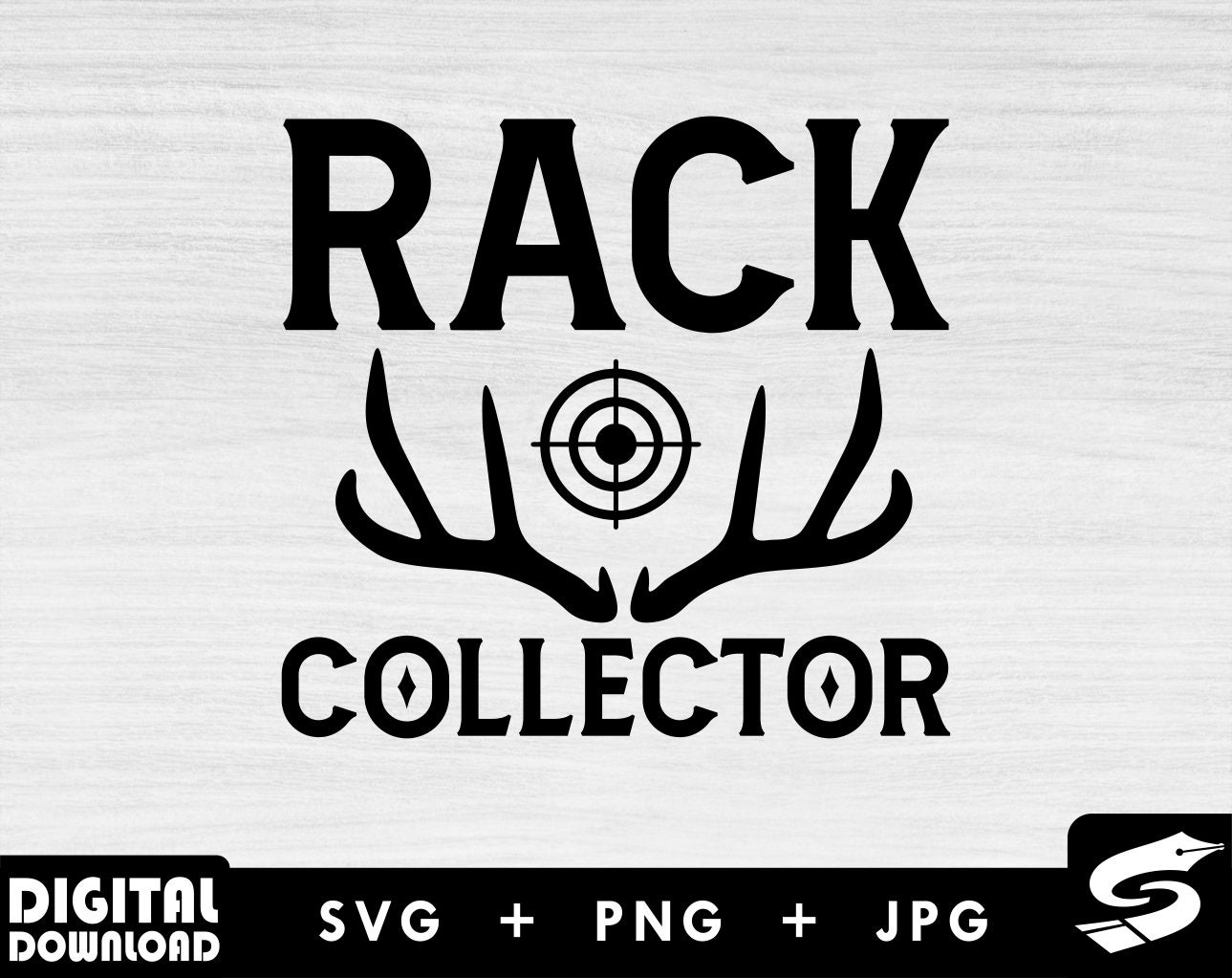 Rack Collector Svg, Hunting Svg, Hunting Svg, Deer Svg, Silhouette, Png ...
