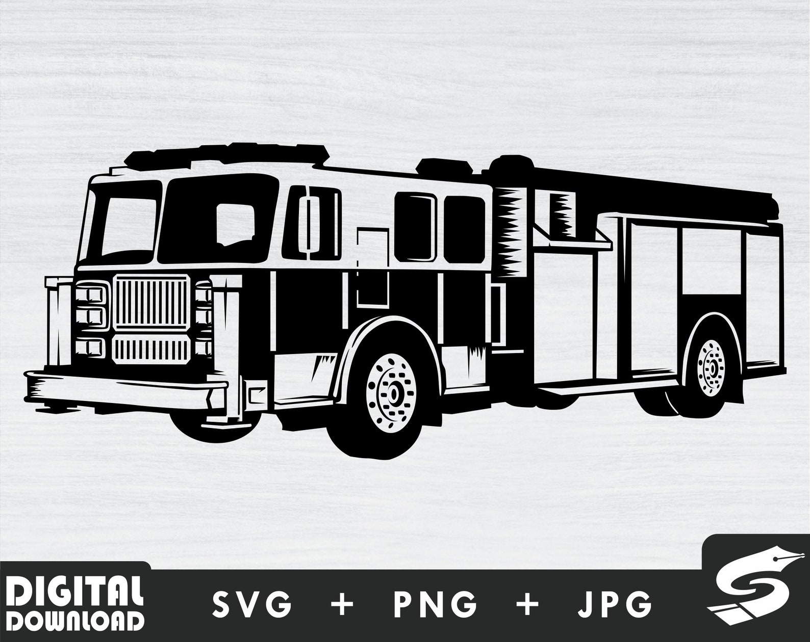 Firetruck Responder Svg, Firetruck Svg, Fire Engine Svg, Fire Truck ...