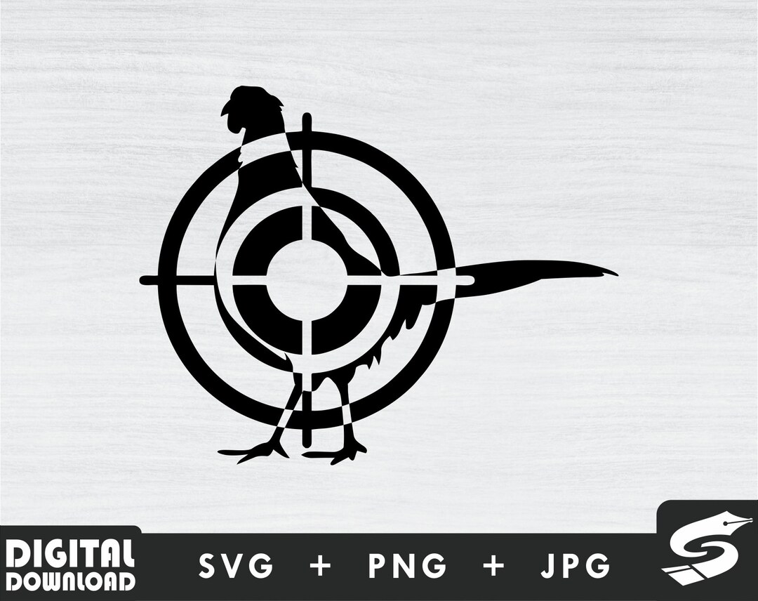 Pheasant Target Svg, Pheasant Svg, Hunting Svg, Hunting Season Svg ...