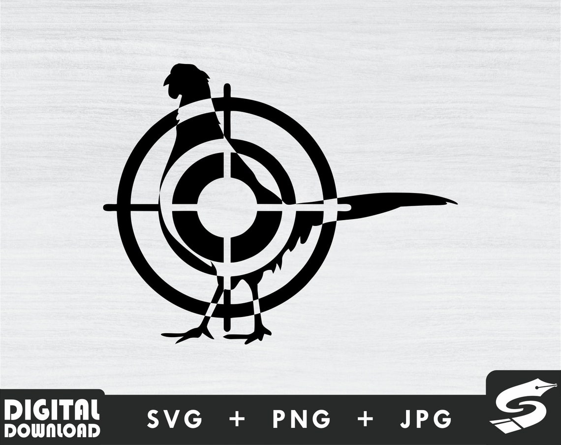 Pheasant Target Svg, Pheasant Svg, Hunting Svg, Hunting Season Svg ...