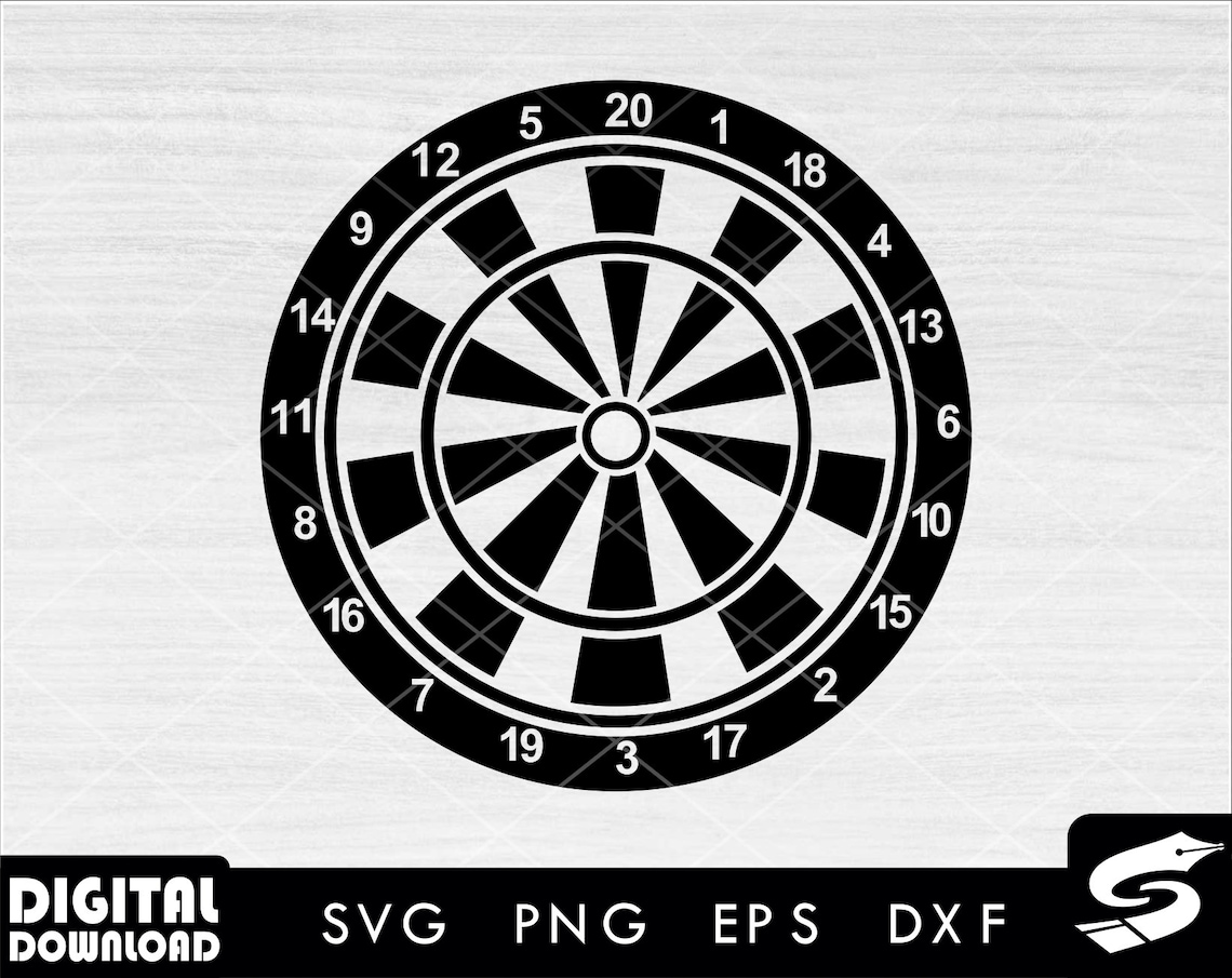 Dart Board Game SVG , Darts Svg, Dart Clipart, Dart PNG for Dart Game ...