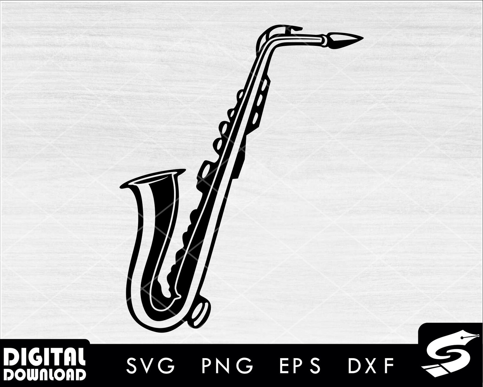 Saxophone SVG, Saxophone Png, Music Svg, Saxophone Vector, Musical ...