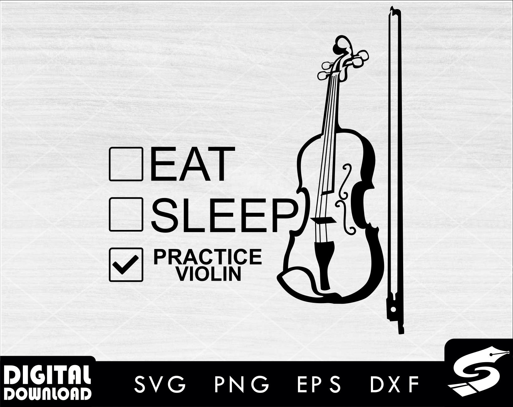 Eat Sleep Practice Violin Svg, Violin Svg, Violin Png, Music Svg ...