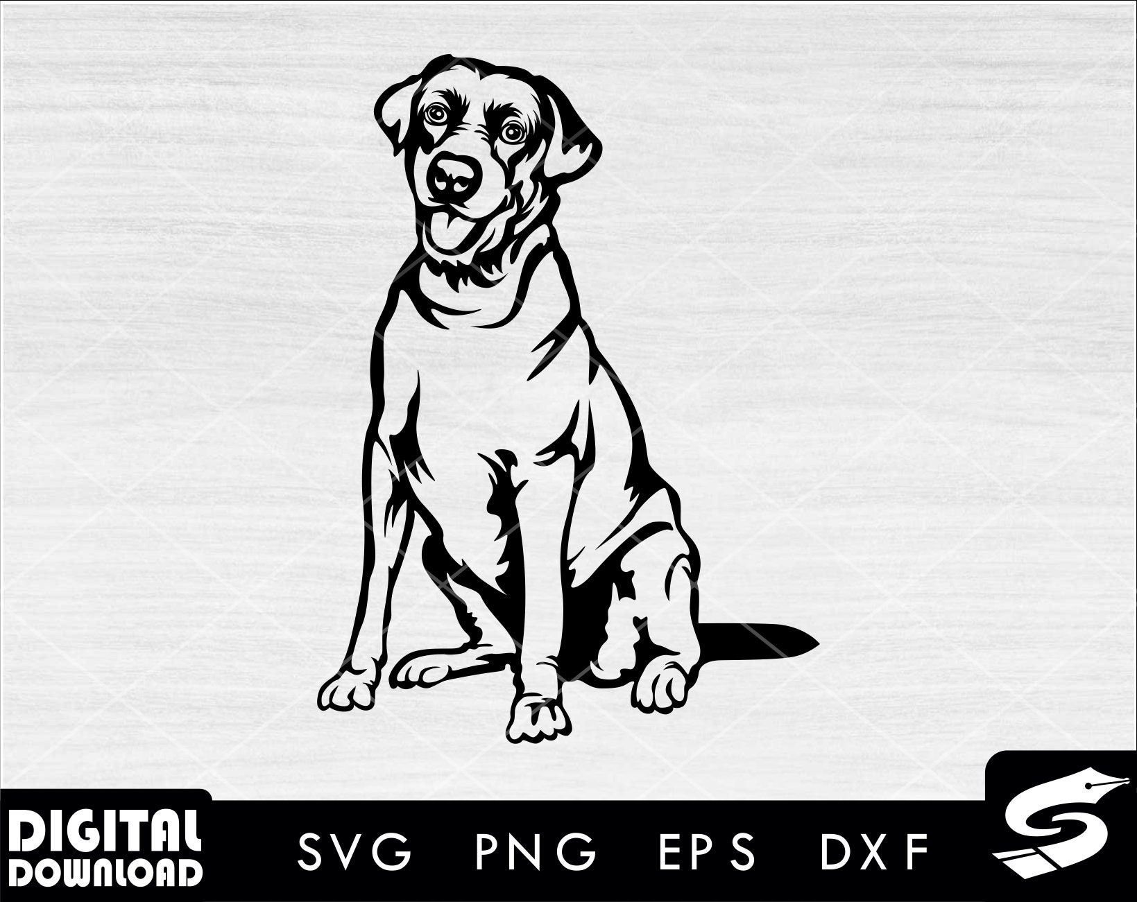 Cute Dog Retriever Svg, Labrador Dog Svg, Black Labrador Svg, Labrador ...