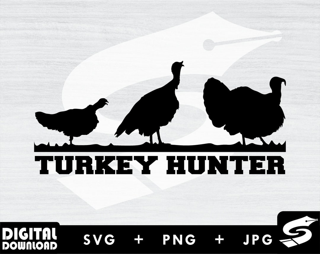 Turkey Hunter Svg, Turkey Svg, Turkey Png, Funny Turkey Svg, Hunting ...