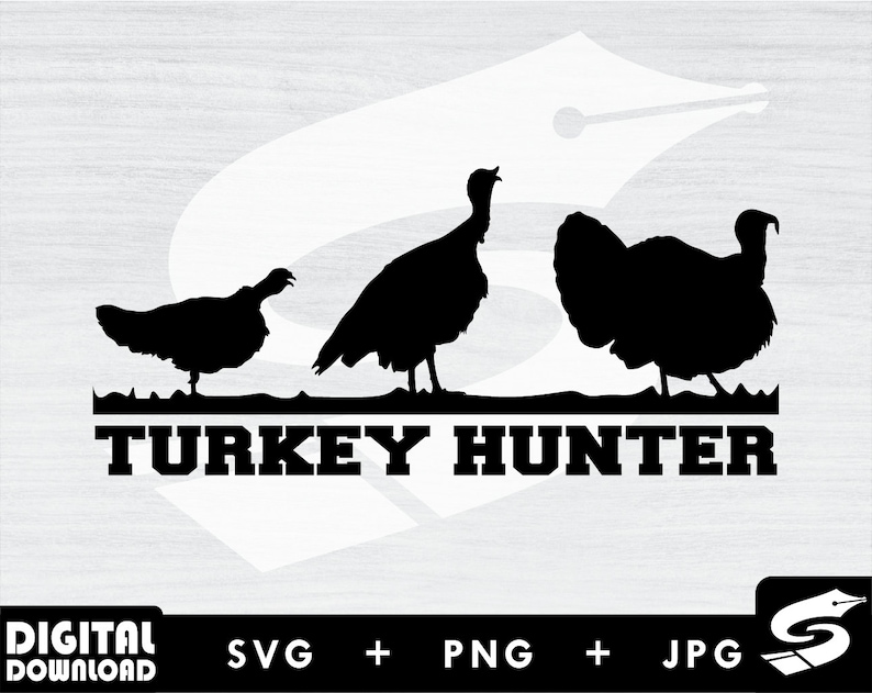 Turkey Hunter Svg, Turkey Svg, Turkey Png, Funny Turkey Svg, Hunting ...