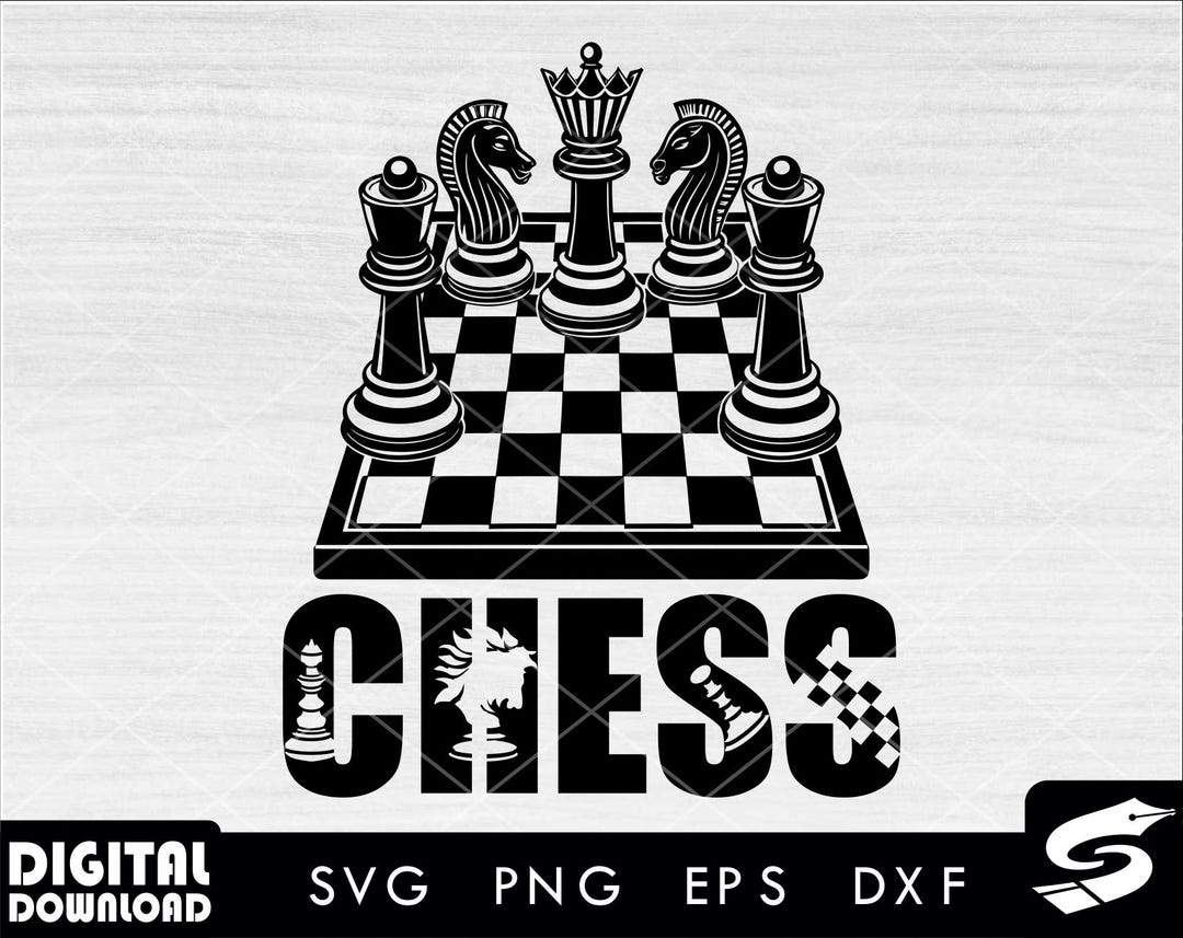 Cool Chess Board SVG, Chess Svg, Sports Svg - Instant Download-digtal Files for Chess Design for ...