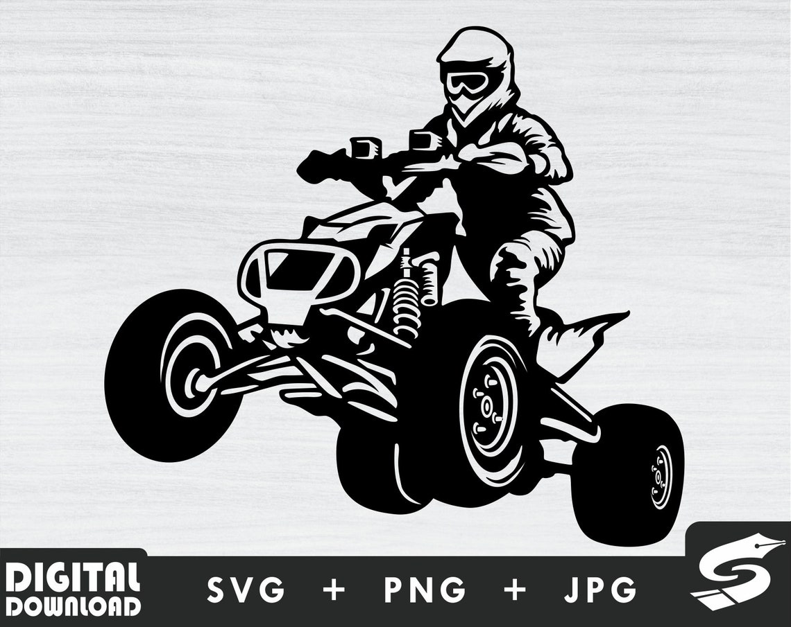 Atv Dirt Riding Svg, Atv Svg, Utv Svg, Quad Bike Svg, Mud Riding Svg ...