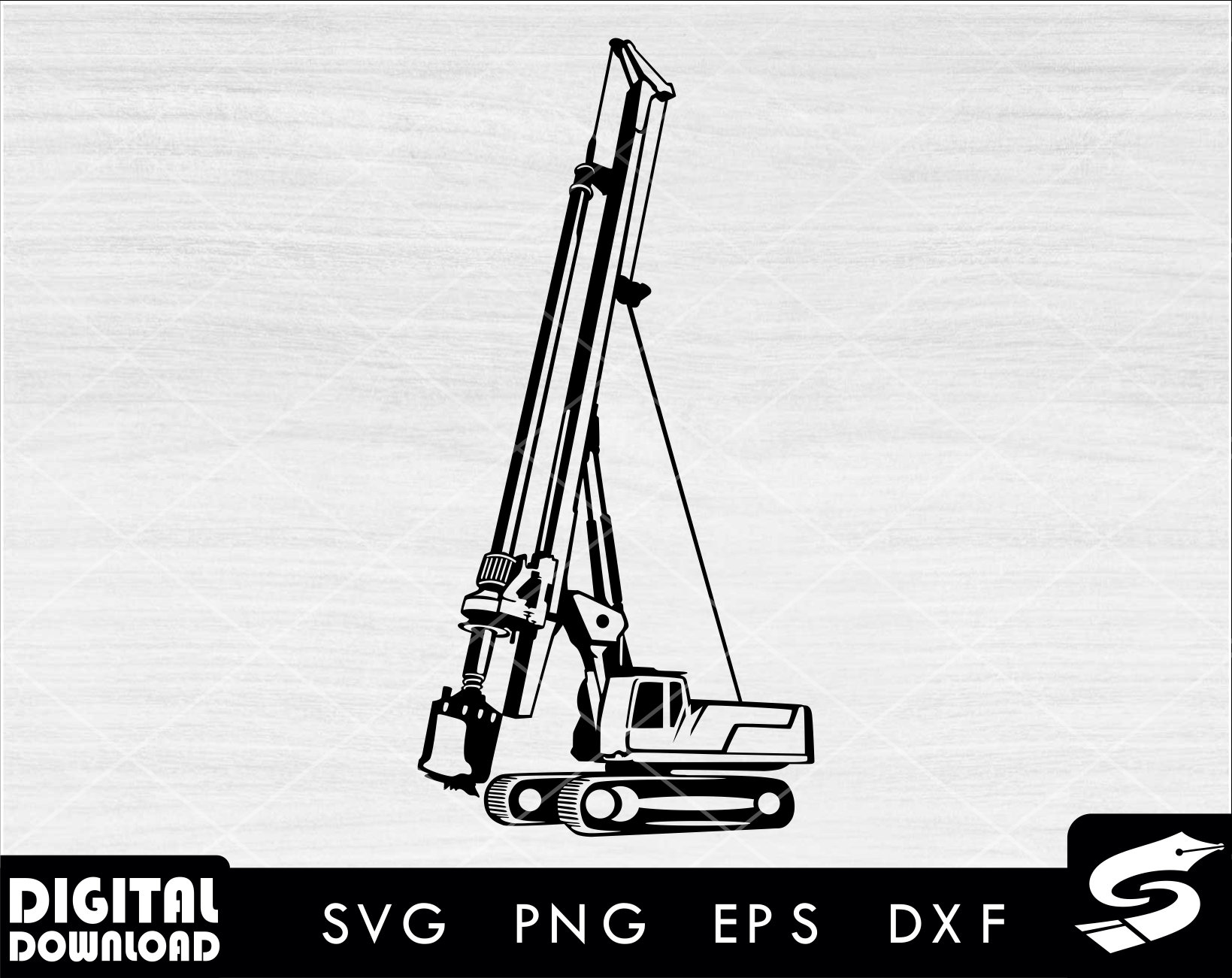 Rotary Drilling Rig Svg, Oil Rig Svg, Oil Drilling Svg, Oil Rig Clipart ...
