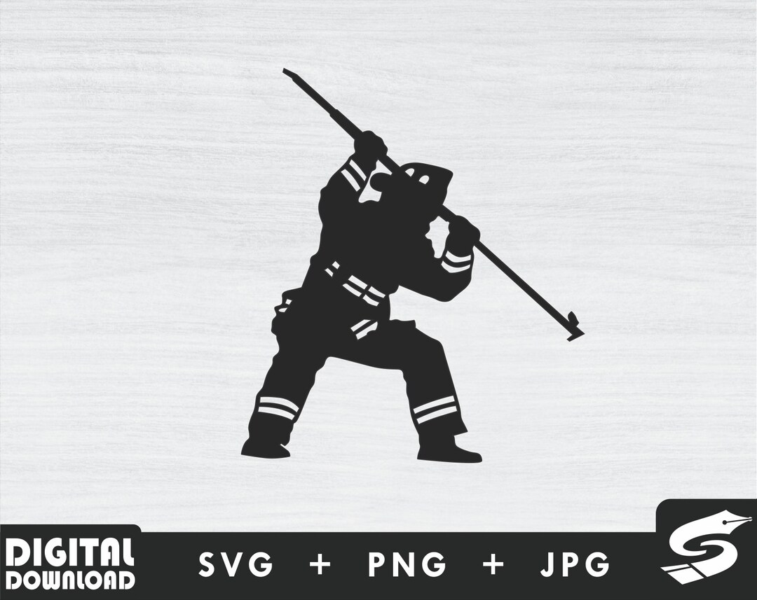 Fire Responder Silhouette Svg, Firefighter Svg, Fireman Svg, Fire ...