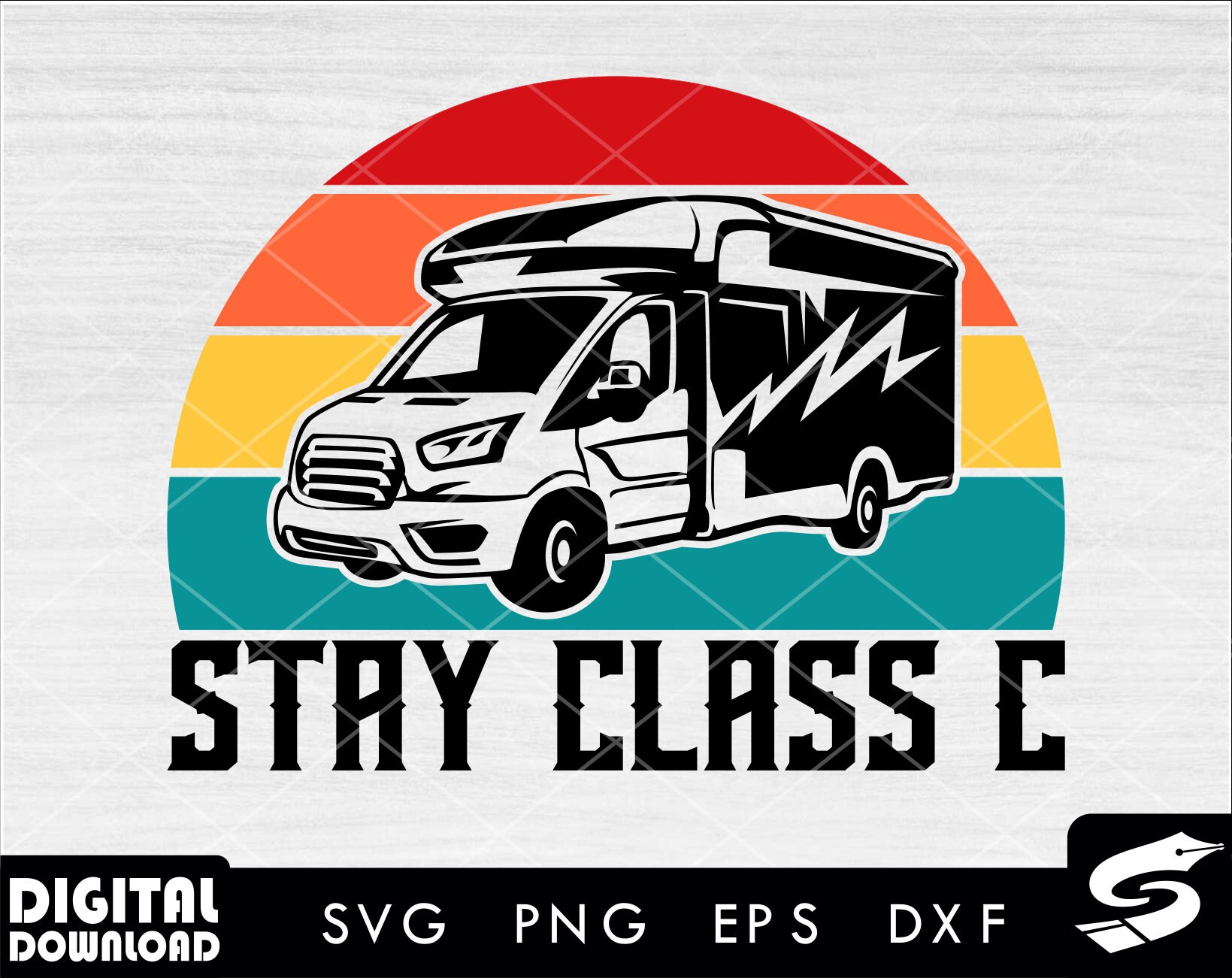 Stay Class C Svg, Camper Svg, Motorhome Svg, Camper Clipart, Camper ...