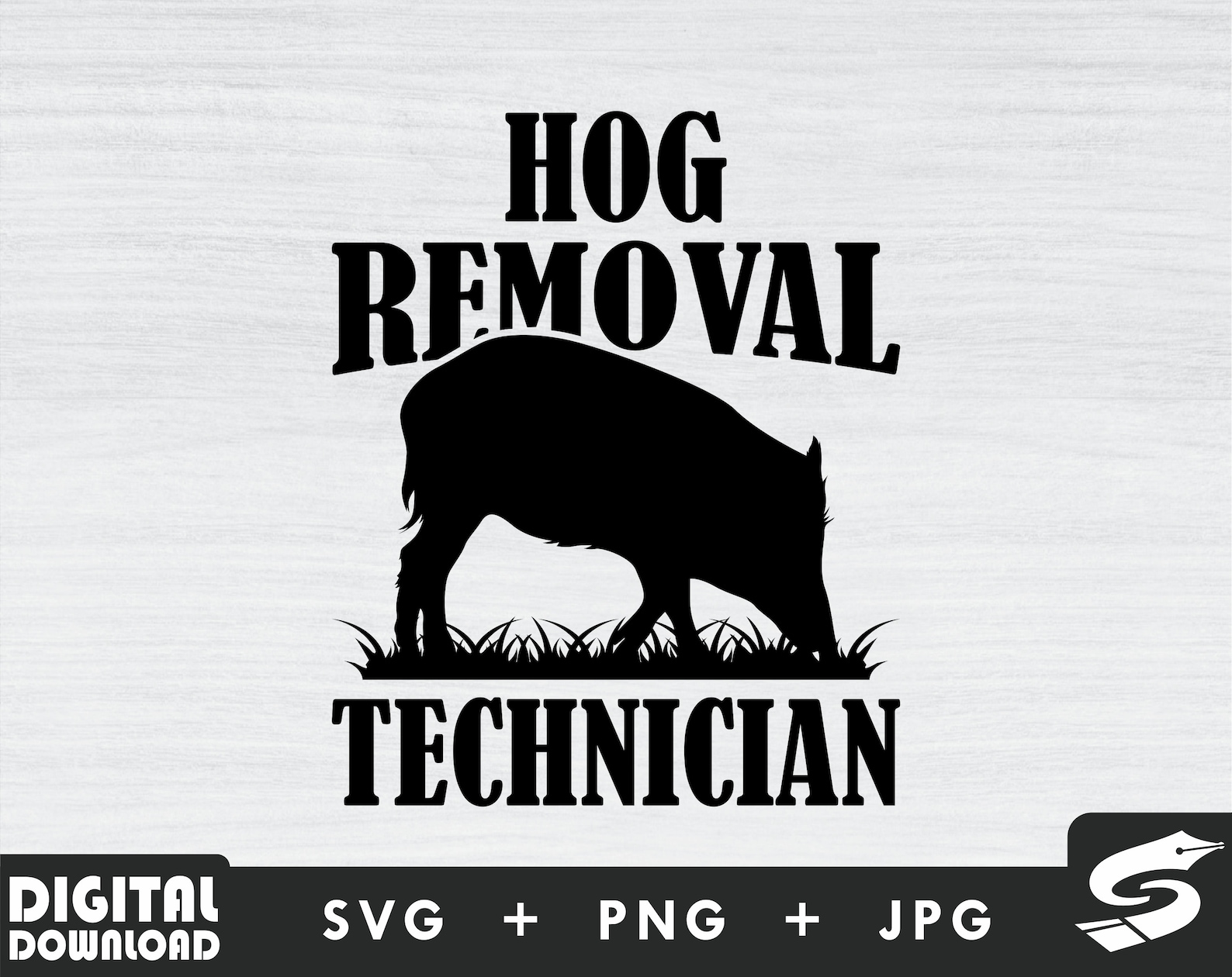 Hog Removal Technician Svg, Hog Hunting Svg, Hog Hunter Svg, Wild Hog ...