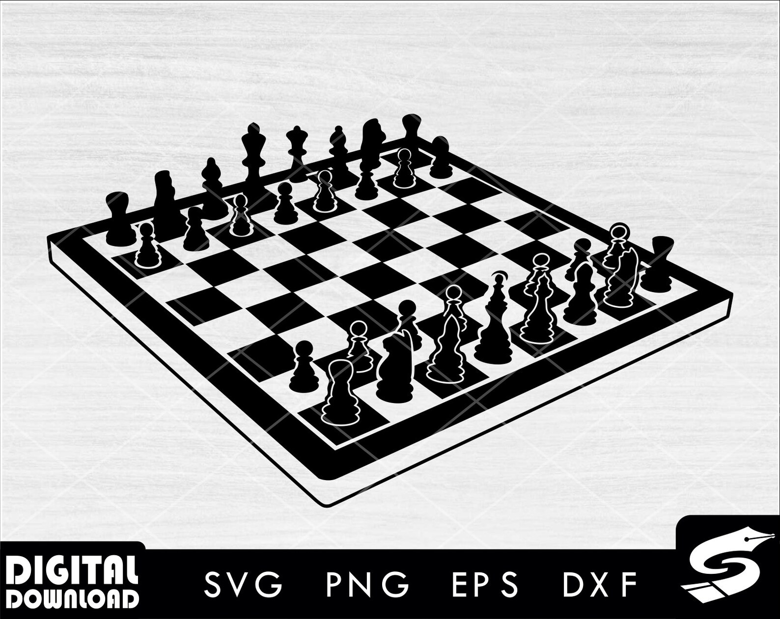 Chess Svg, Chess Png, Chess Pieces Svg, Sports Svg Instant Download ...